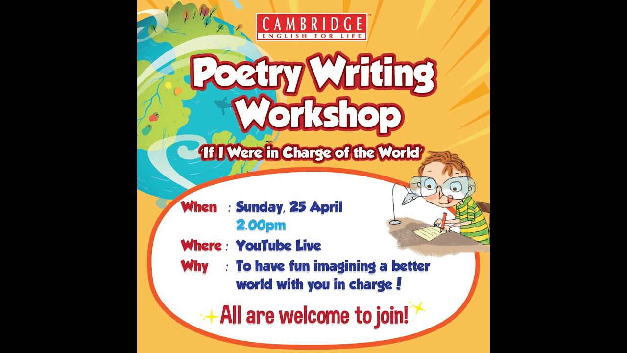 Poetry Writing Workshop - YouTube