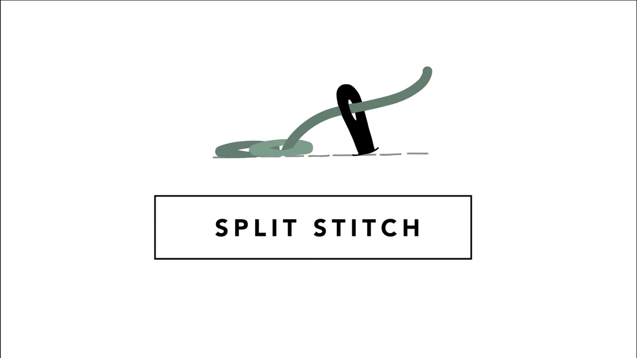 Split Stitch Tutorial - YouTube