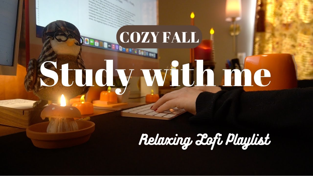 COZY FALL STUDY WITH ME / 1 Hour LoFi Playlist / Work With Me - YouTube