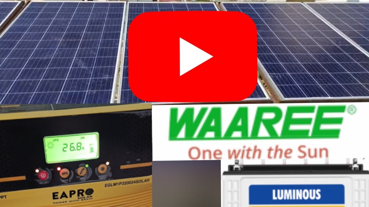 Advance Solar Stand 3kv Solar panel installation by Own 24 घंटा बिजली Free #eapro #waaree #viral ...