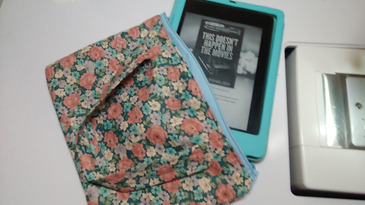 Tutorial how to make zipper pouch with handles for kindle, IPad, etc ...