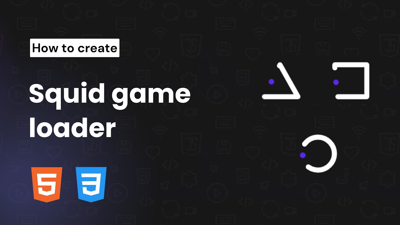 How To Create Squid Game Loader Using Html And Css Loader Preloader 8653