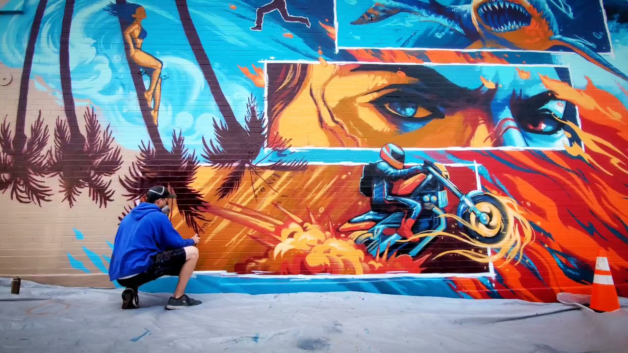 Venice Mural by Kiptoe 🎨🖌 - YouTube