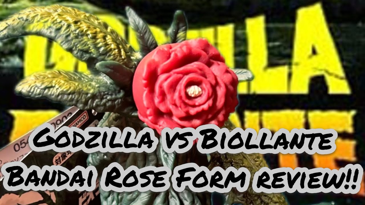 Bandai Godzilla vs Biollante MMS Rose Form Biollante Review. - YouTube
