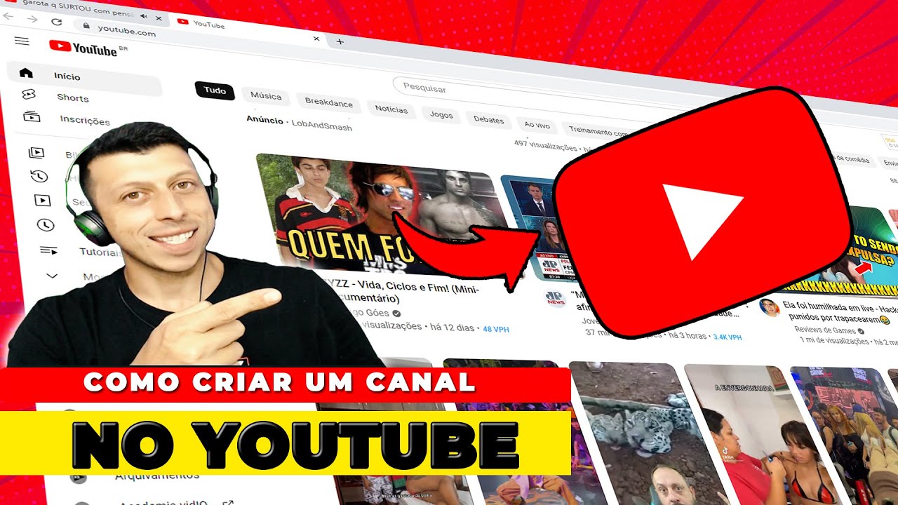Como Fazer Um Canal No Youtube 2023 Youtube