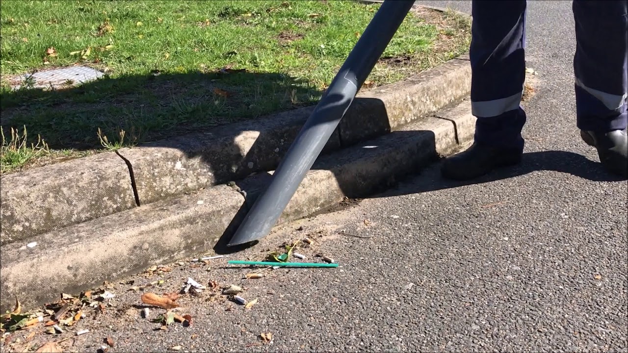 BP-75-E Battery Powered Backpack Litter Collector from Overton UK - YouTube