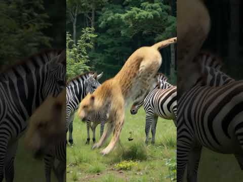 Zebra vs Cheetah Tiger Fight 😲🔥 #animals #animallife #animalfight #nature #shorts