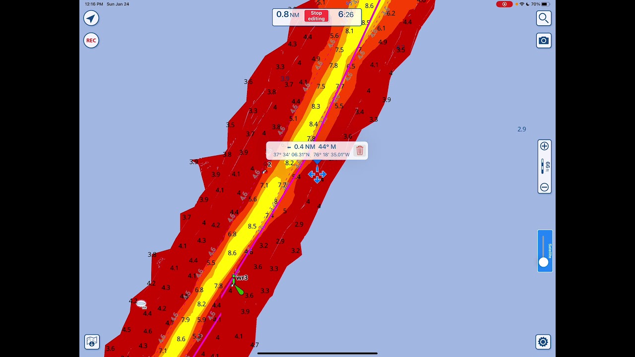 How to plan a route in Aqua Map - YouTube