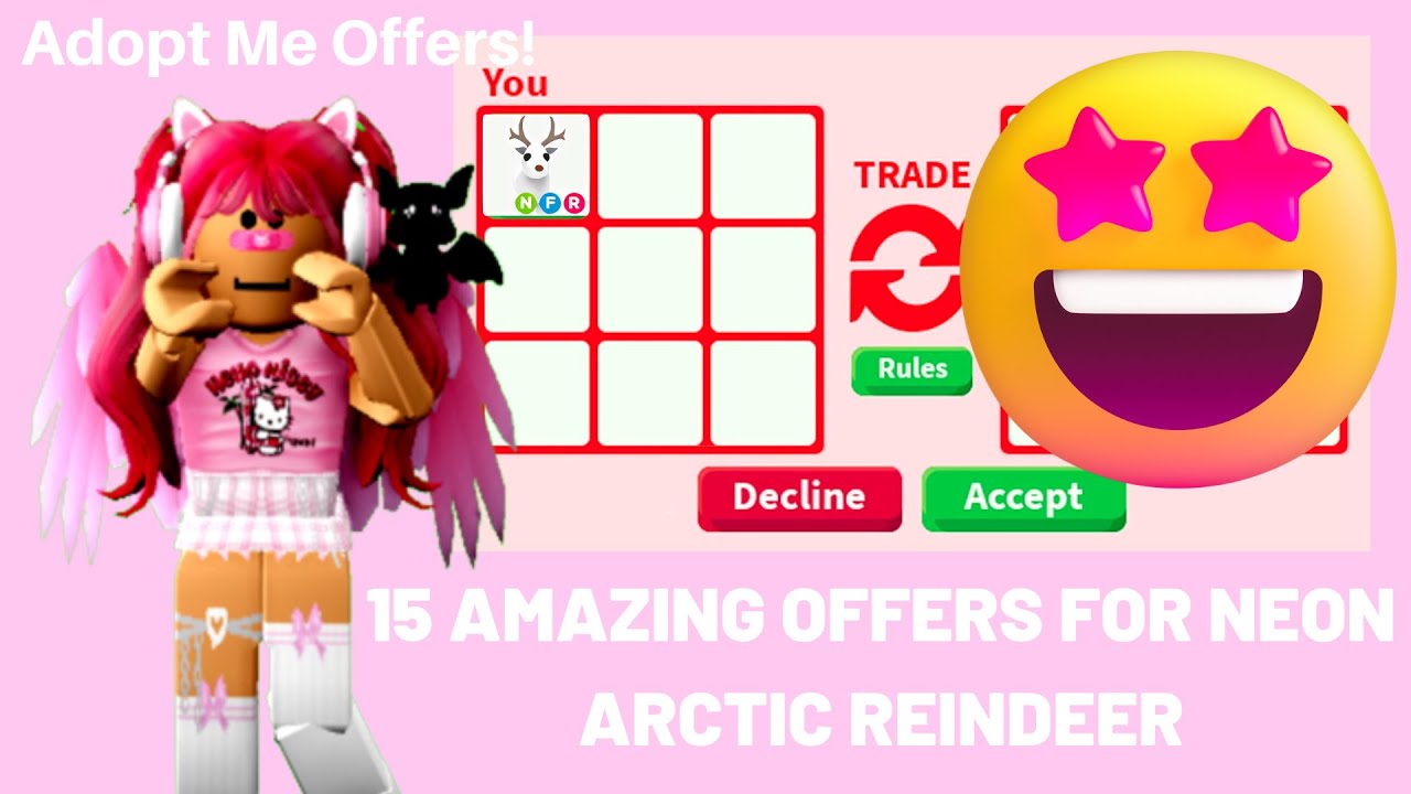 💥15 AMAZING OFFERS FOR MY NFR ARCTIC REINDEER IN ADOPT ME (Current ...