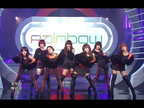 【TVPP】Rainbow - Mach, 레인보우 - 마하 @ Comeback Stage, Show! Music Core Live ...