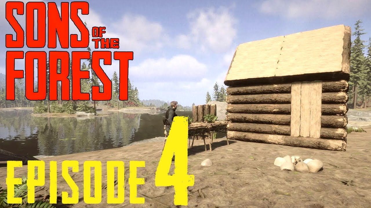 Log Cabin Complete! - EP04 - Sons Of The Forest - YouTube