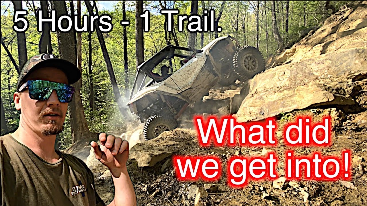 Off Road Side By Sides Rock Crawling At A Off Road Park In The ...