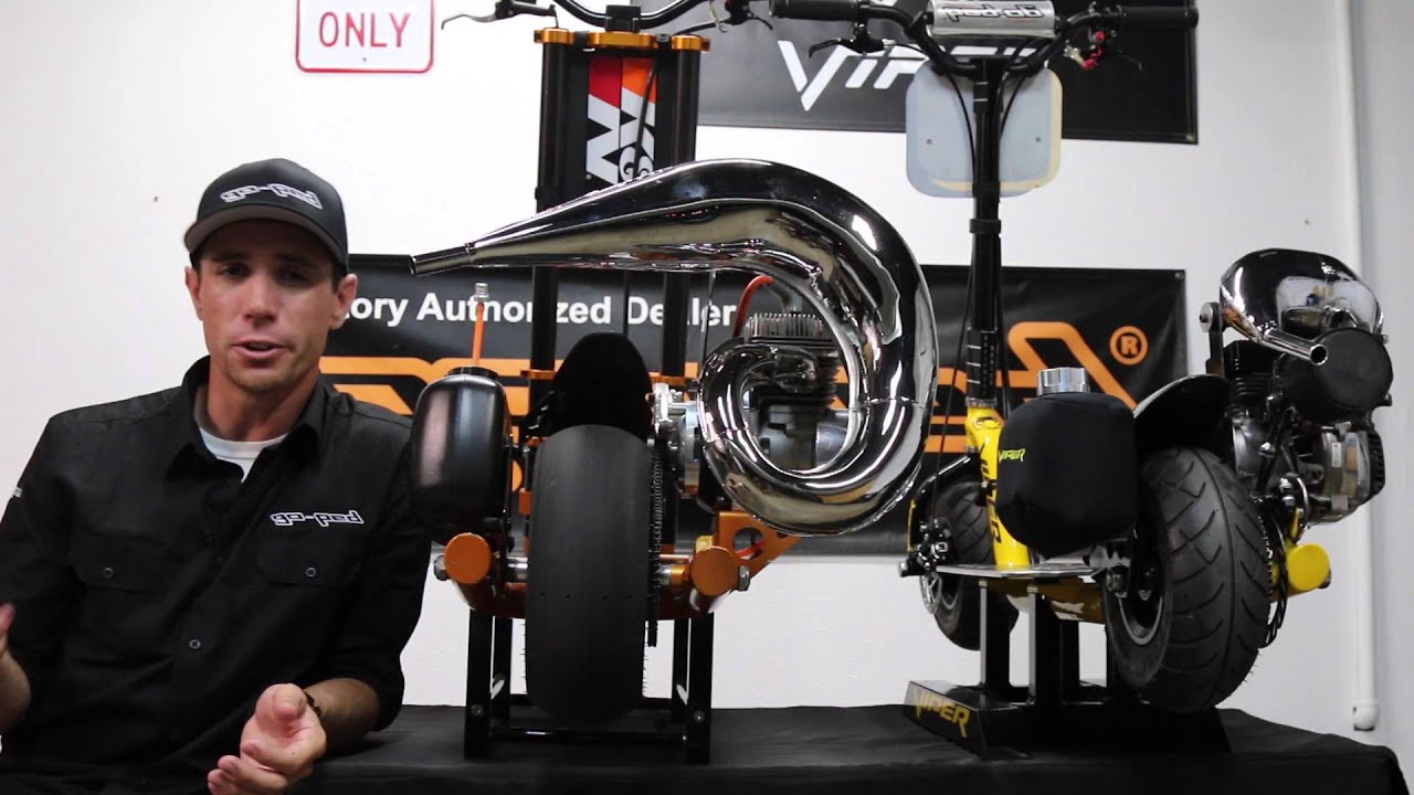 GoPed "Y" Frame VS Factory Frame - YouTube