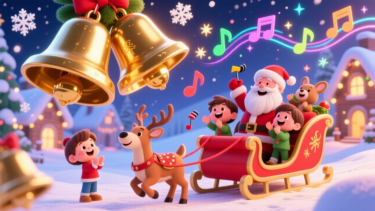 Jingle Bells Song for Kids 🔔 | Christmas Sing Along & Dance - YouTube