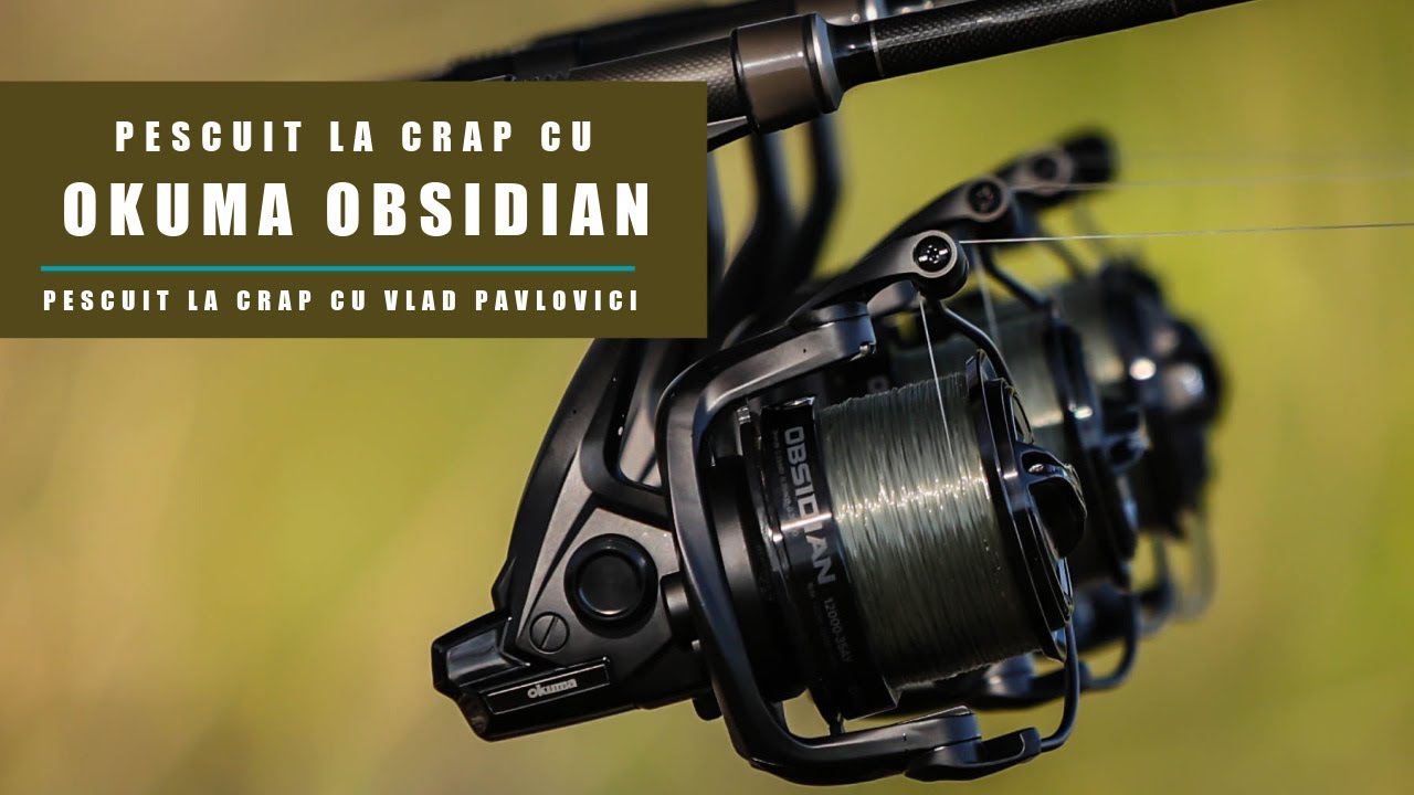 Pescuit la crap cu Okuma Obsidian - YouTube