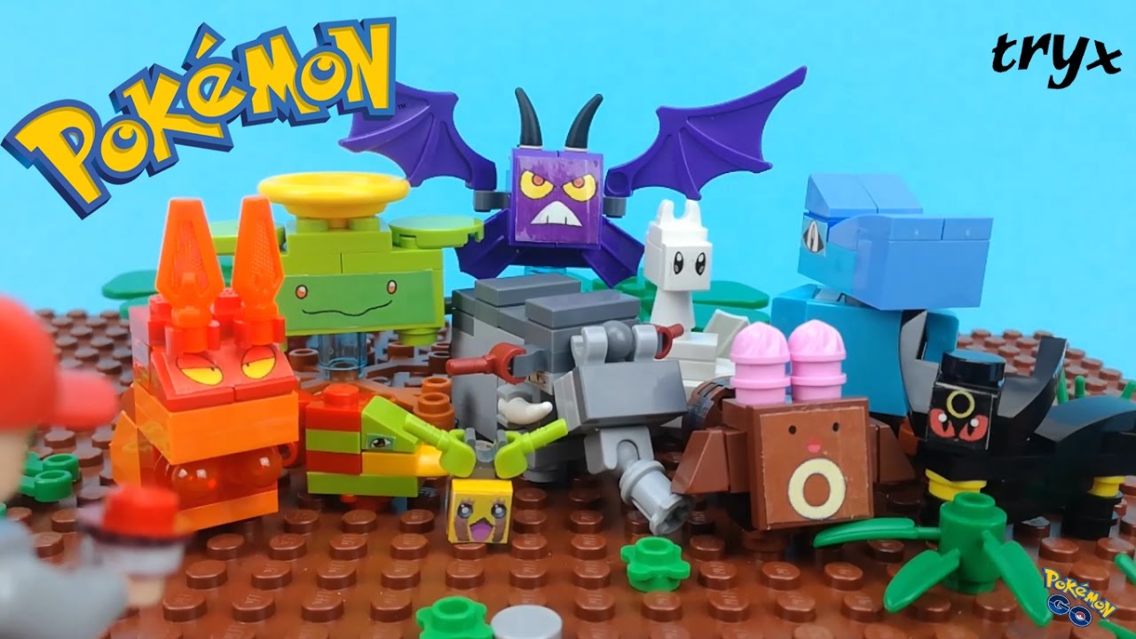 Lego Pokemon Togetic,Umbreon,Crobat,Slugma,Donphan,Totodile,Sentret and ...