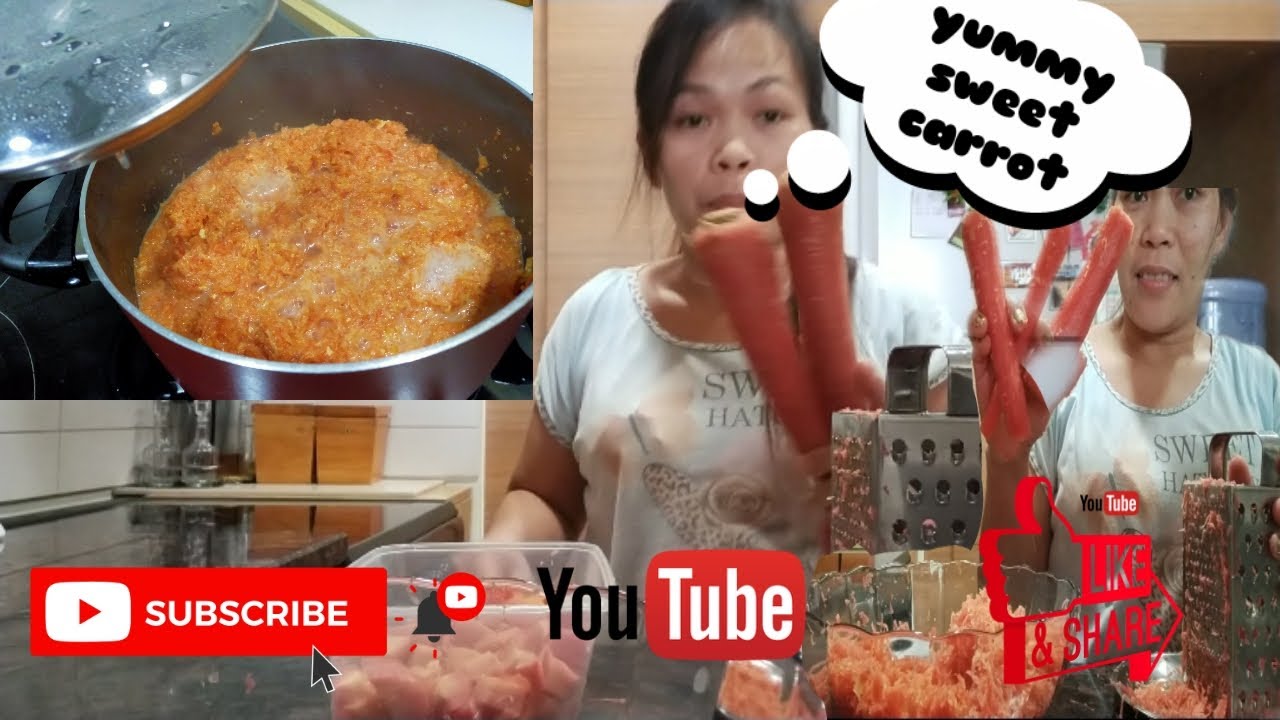HOW TO COOK GRATED SWEET RED CARROTS EASY RECIPE - YouTube