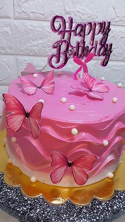تورته فراشات بكل سهولة للمبتدئين 👌🦋🎂shorts أسرارالمطبخمعهبه تورتةللمبتدئين فراشه