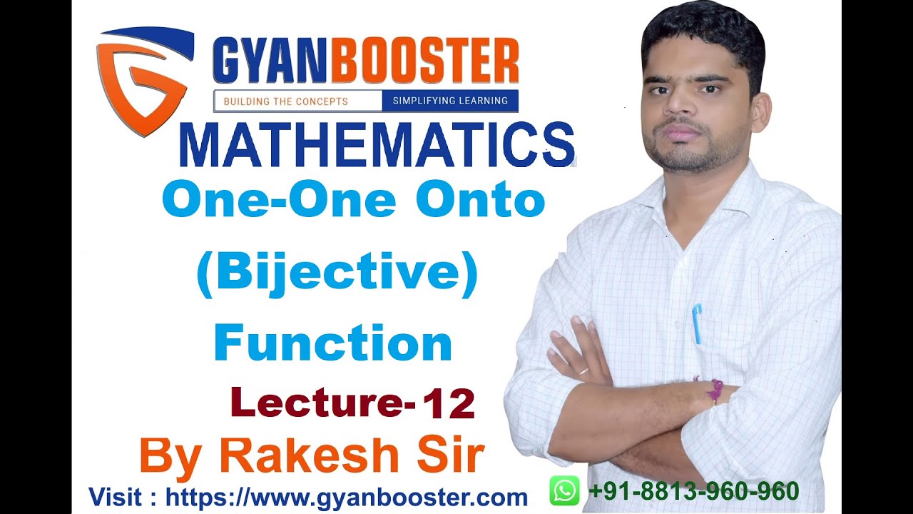 Lec 12 One One Onto Functions Bijective Functions Cbse Class 12 Ncert Imp Questions Ch 1 Rakesh