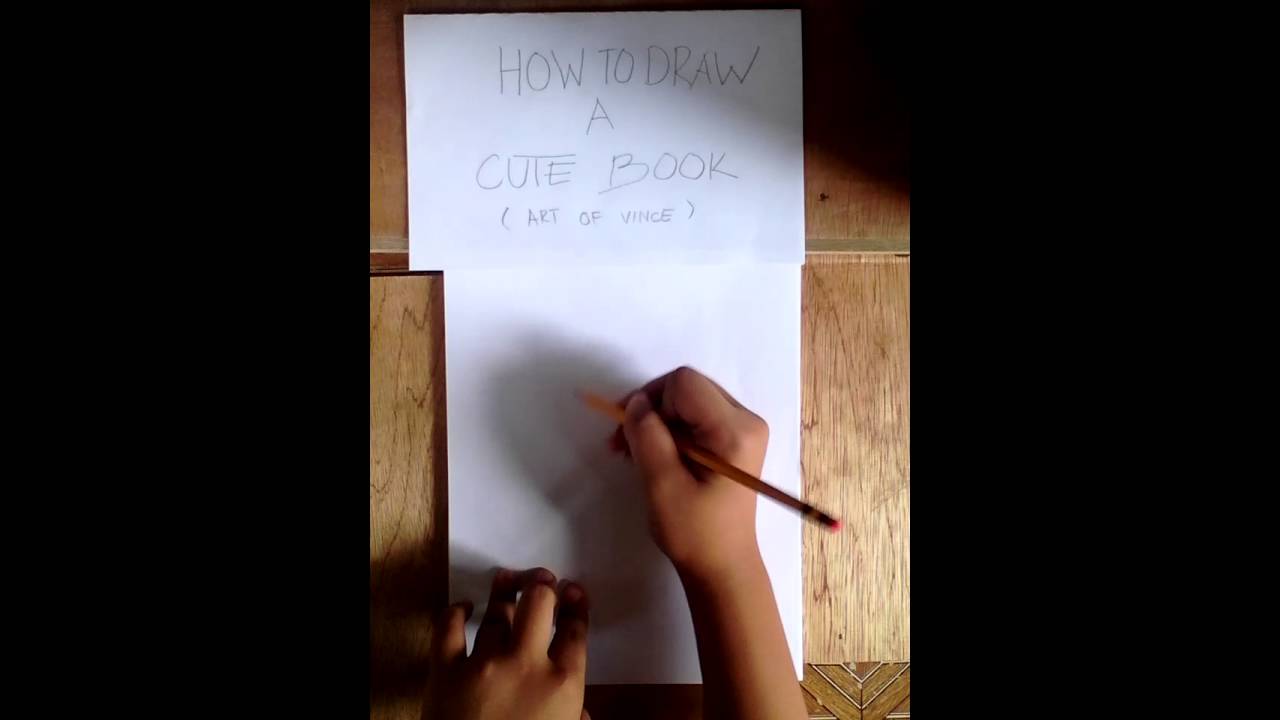 How to draw Cute Book - YouTube