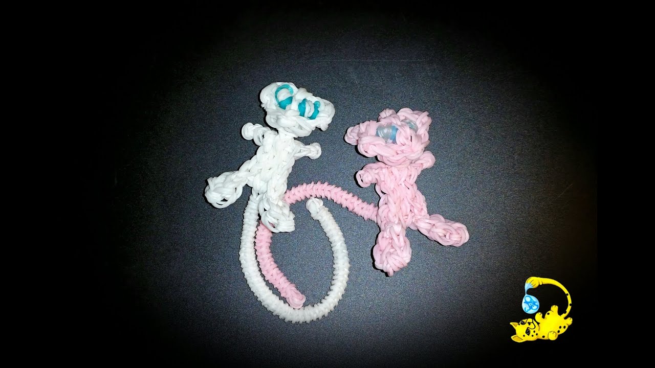 Rainbow Loom Mew on 1 loom (part 2/2) - YouTube