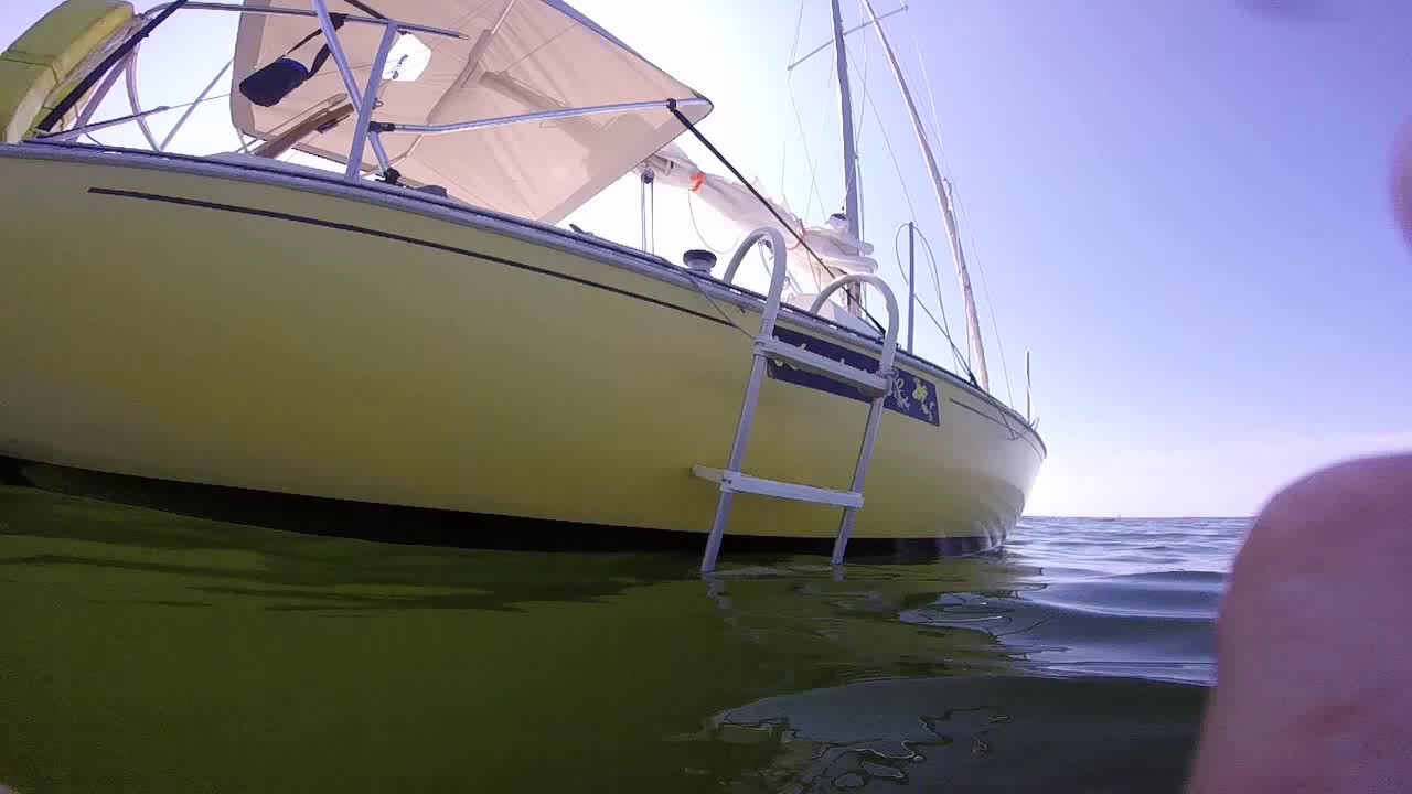 Mirage 24 Sailboat below the waterline. - YouTube