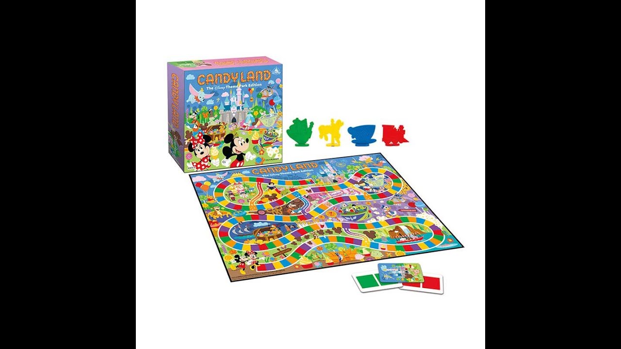 Candyland: The Disney Theme Park Edition Board Game Review - YouTube