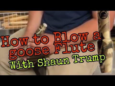 How to Blow a Goose Flute - YouTube