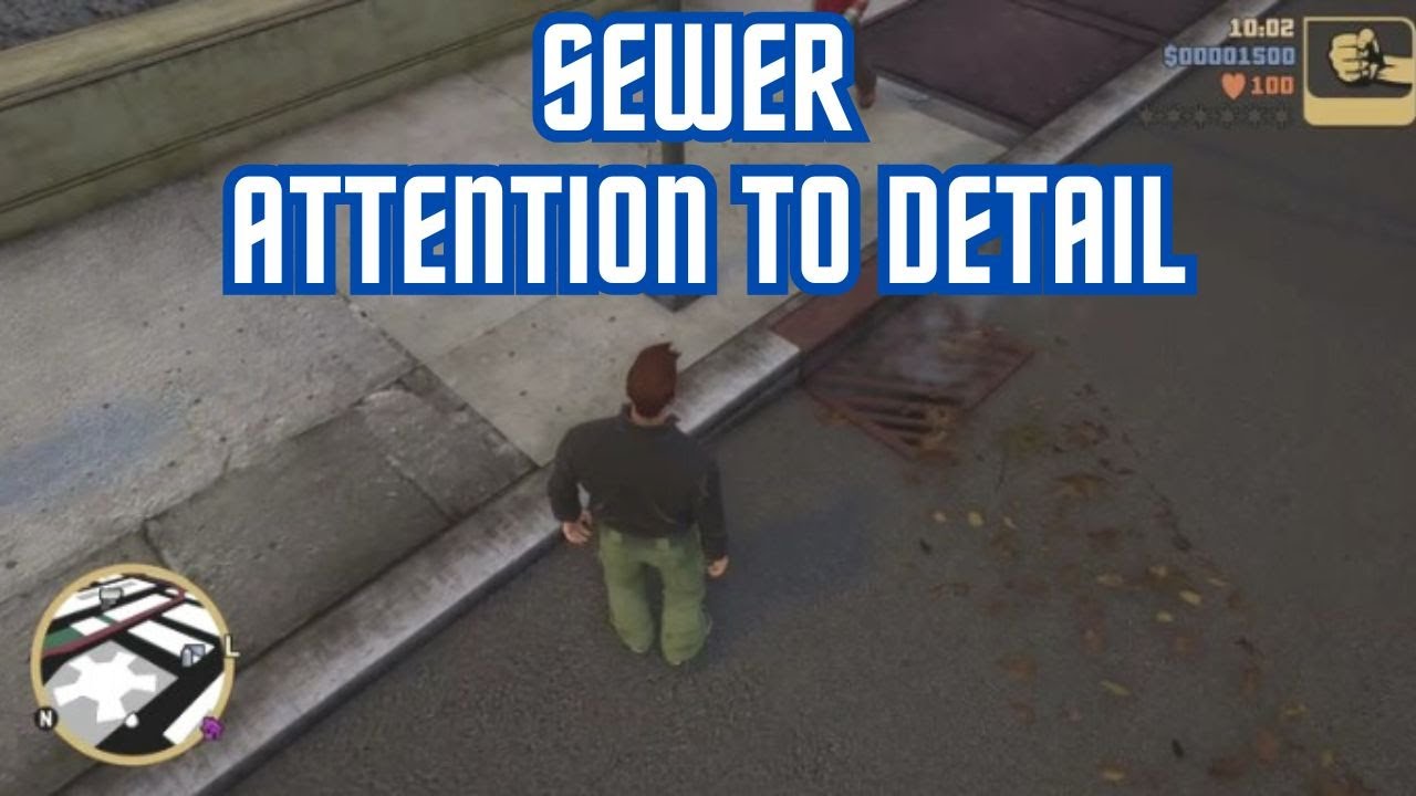 GTA III : Definitive Edition - Sewer "Attention To Detail" - YouTube