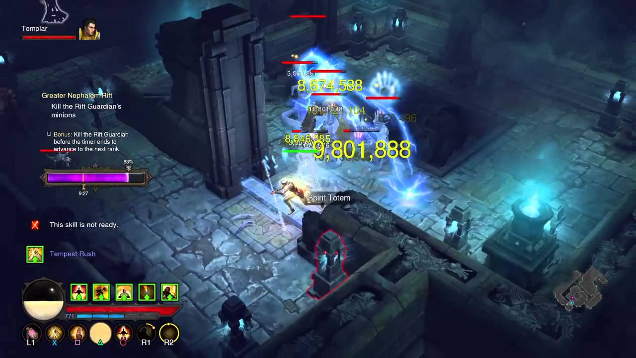 Diablo III - Greater Rift 53 Solo Monk Clear - Cryogenic Rush Monk ...