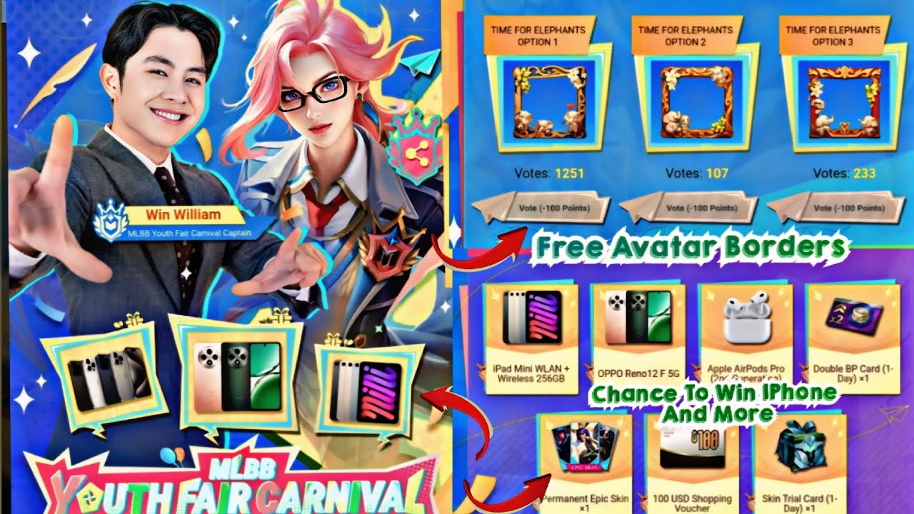 MLBB YOUTH FAIR CARNIVAL EVENT WEB FREE AVATAR BORDER LIMITED PERMANENT ...