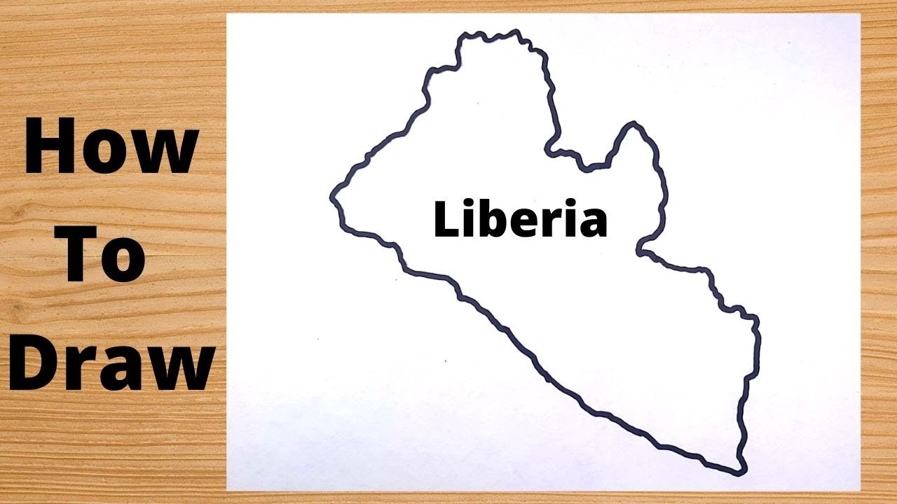 How to Draw Liberia - YouTube
