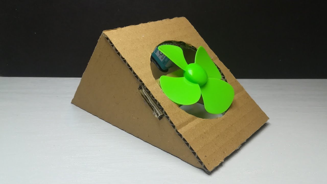 HOW TO MAKE PORTABLE MINI FAN | DIY AT HOME | ELECTRIC FAN - YouTube