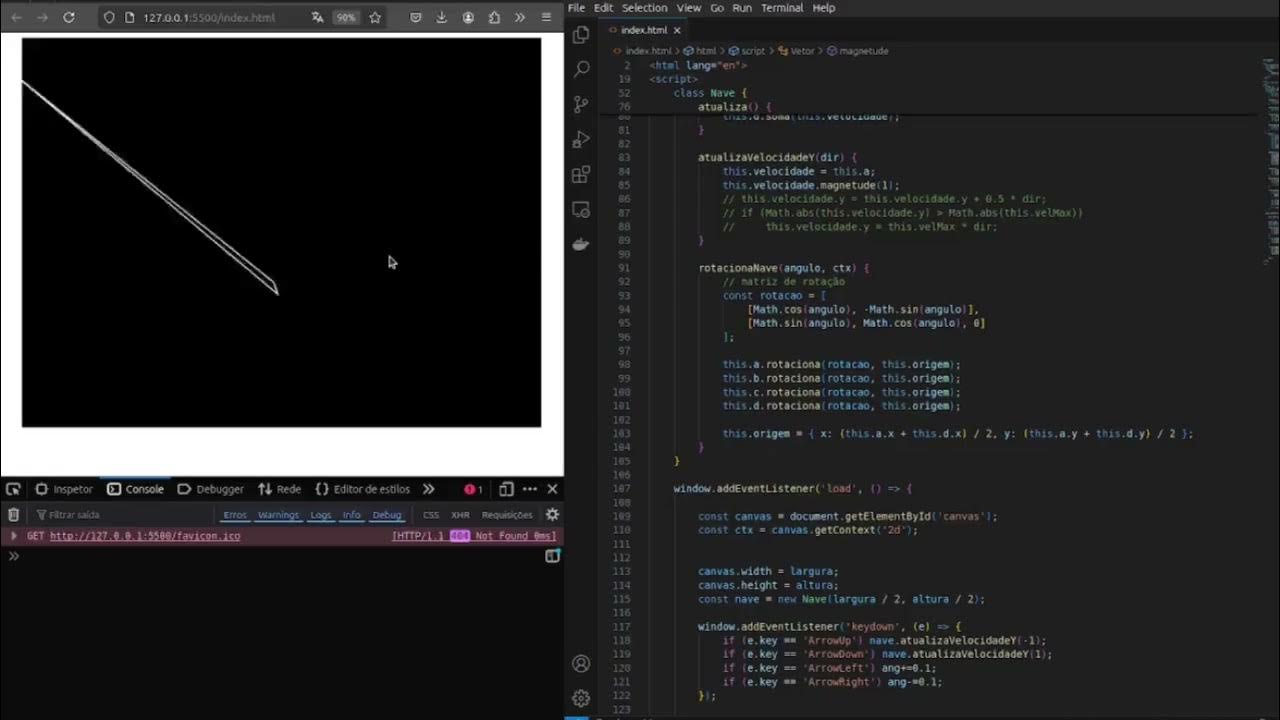 Recriando Asteroids com js e html - parte 1 - YouTube