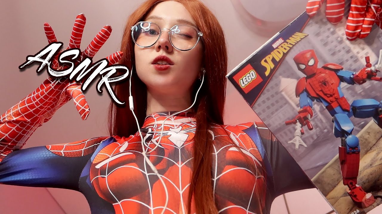 ASMR Spider Man’s girlfriend building LEGO 🕸🕷 - YouTube