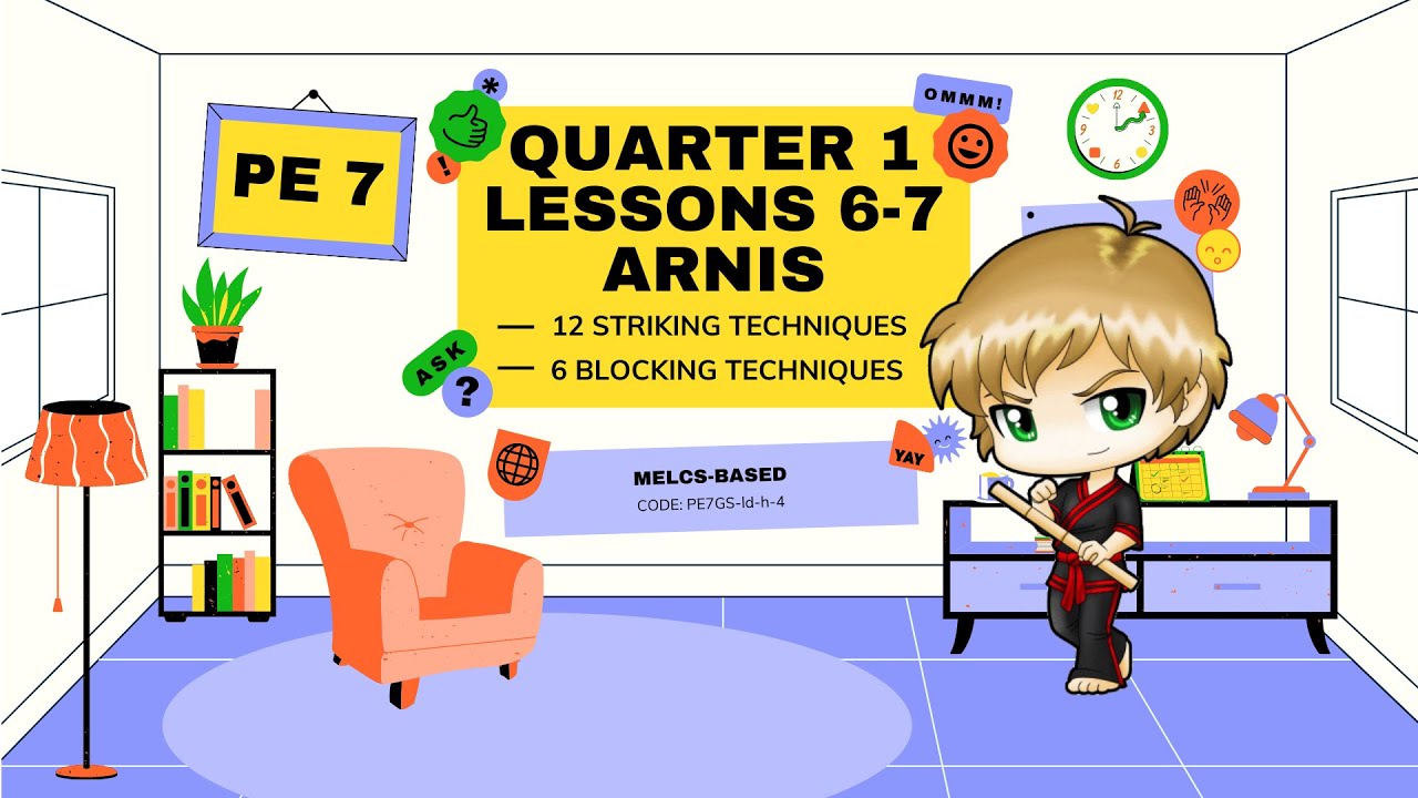 Arnis 12 Striking Techniques and 6 Blocking Techniques | PE 7 | Quarter 1 - Lessons 6-7 | MAPEH ...