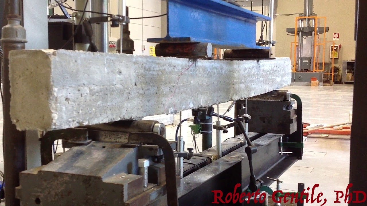 Four-point bending test: shear failure - YouTube