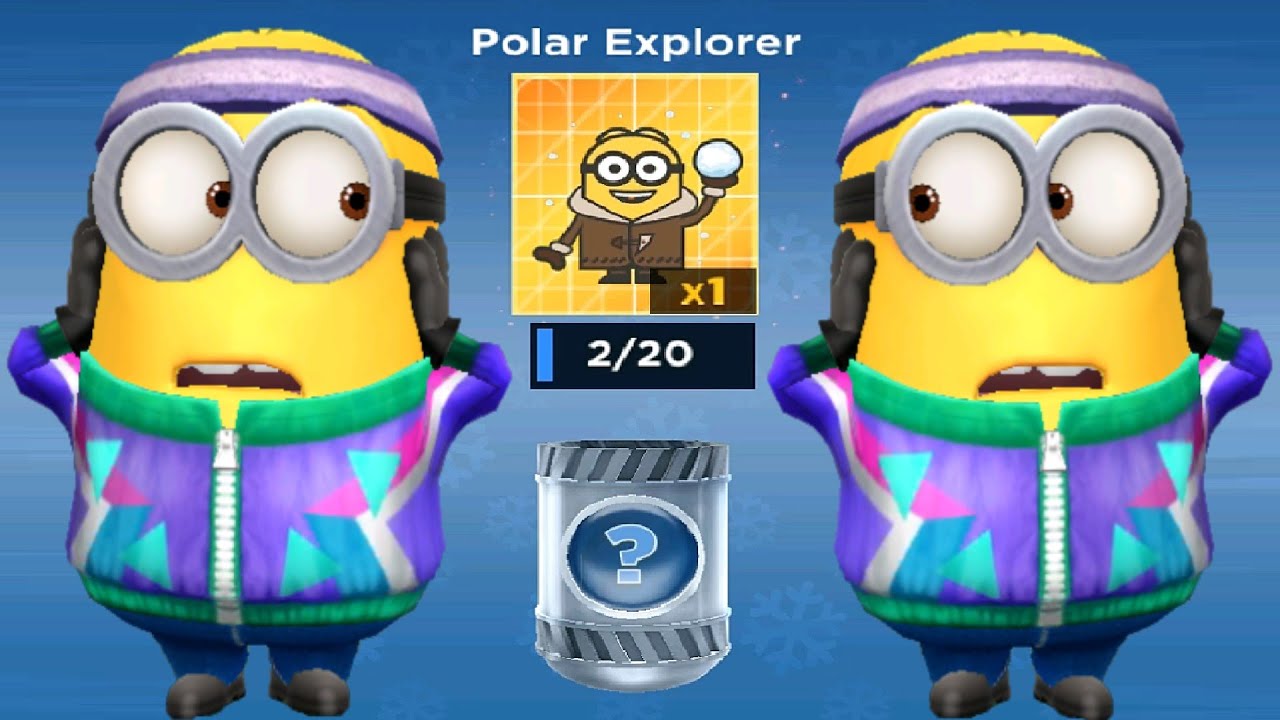 Minion rush Polar Explorer Costume card Silver Prize Pod fullscreen ...