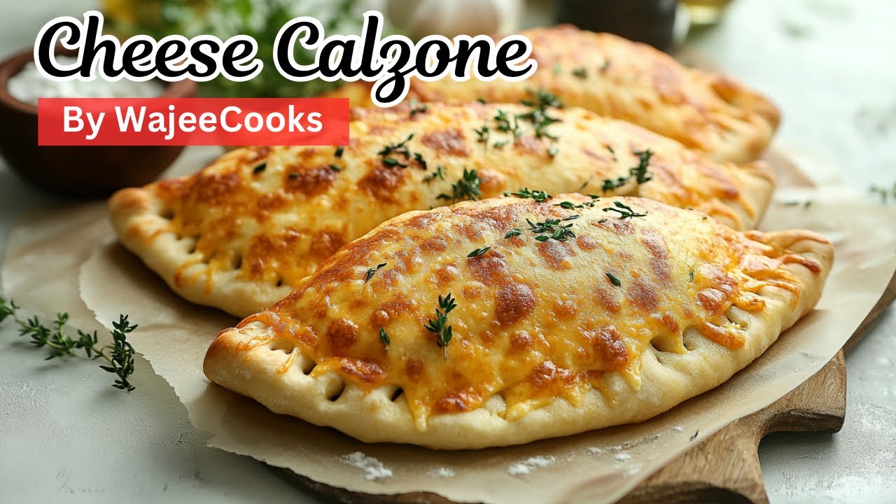 Cheese Calzone Recipe By WajeeCooks - YouTube
