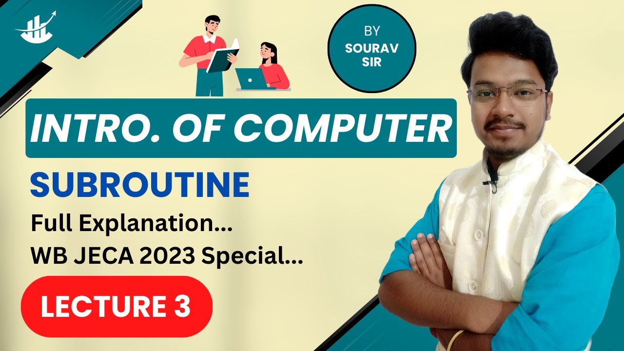 Subroutine in COA | JECA 2023 | Lecture 3 - YouTube
