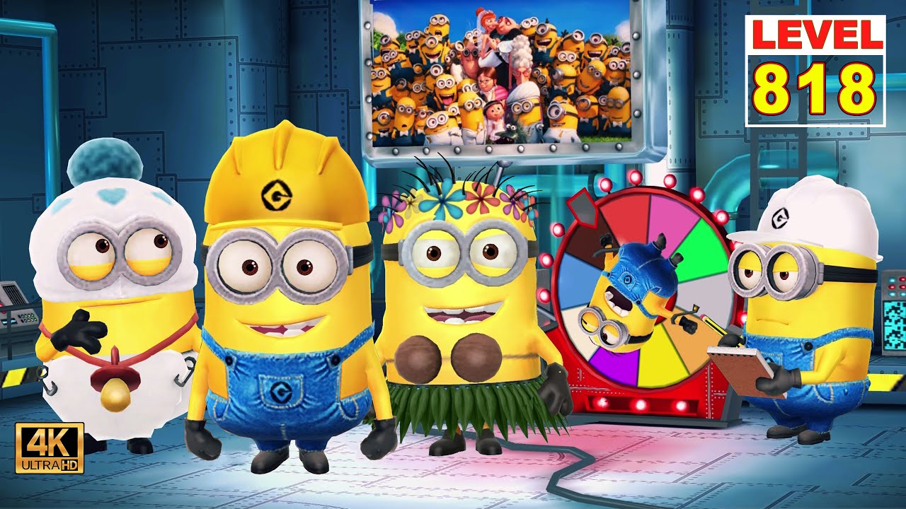 Despicable Me Minion Rush Worker slide under obstacles 190 times at ...