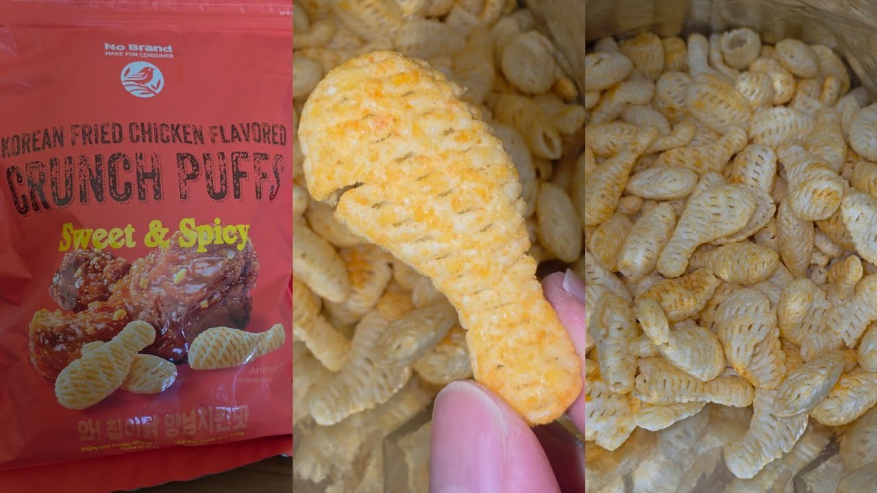 No Brand Korean Fried Chicken Flavored Crunch Puffs Sweet & Spicy Taste ...