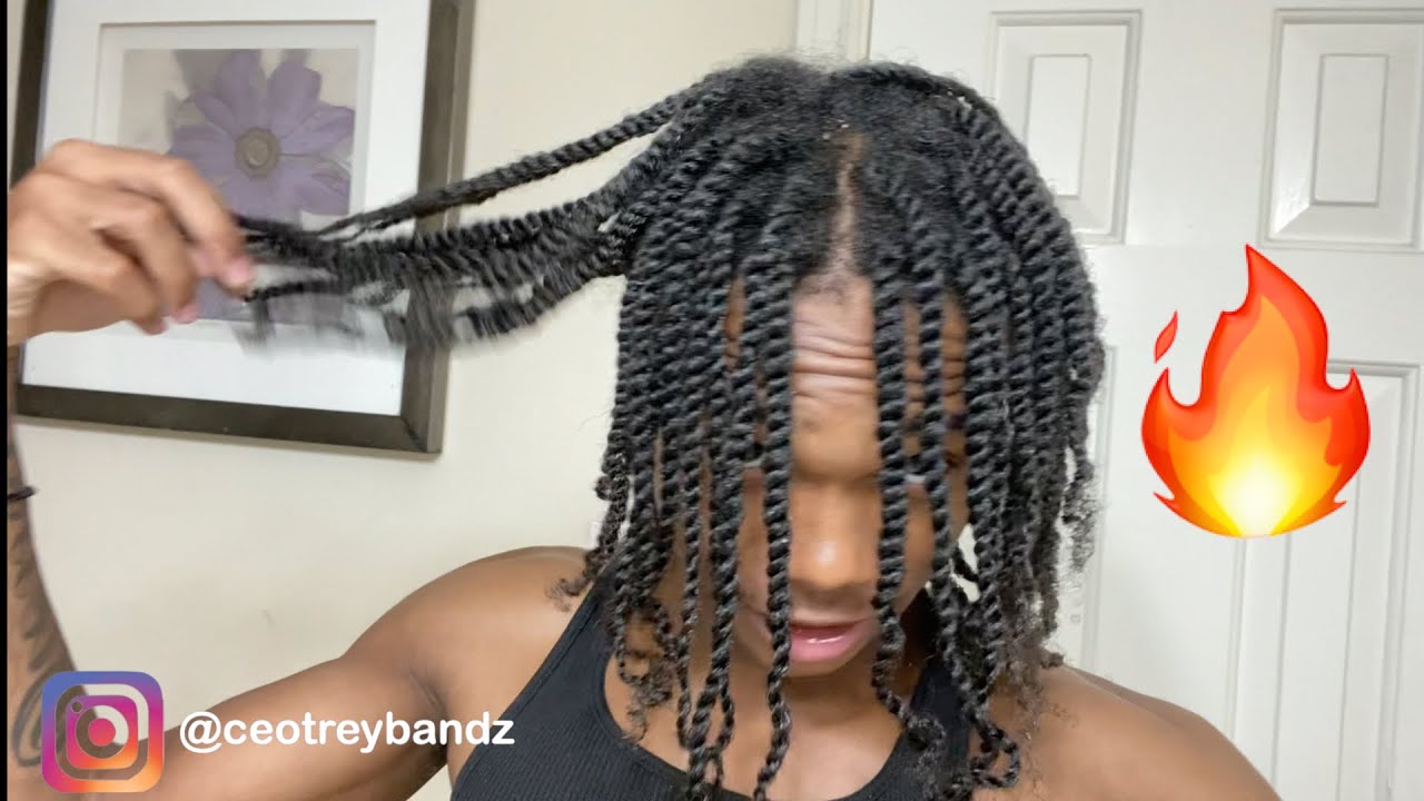 Easy Two Strand Twist Tutorial‼️How To Twist Yo Own Hair For Men And ...