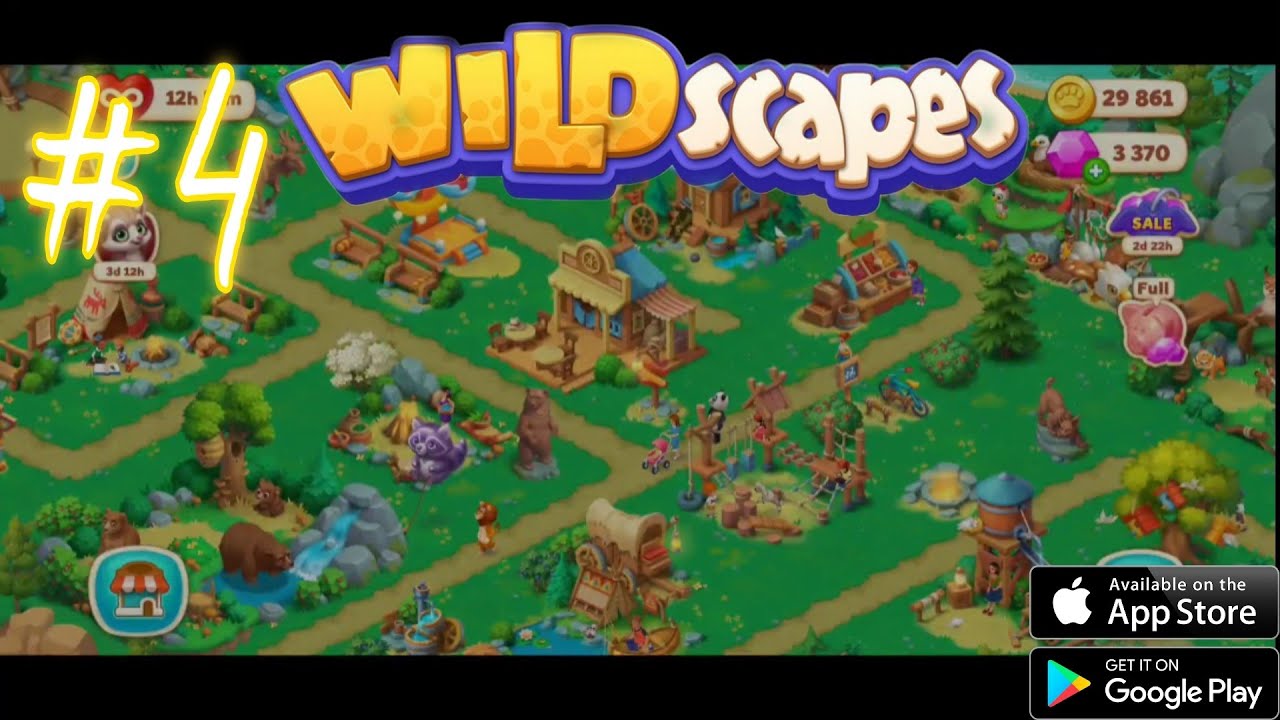 Wildscapes #4 🦥🐒🐿️🦚🐼🐨 - YouTube