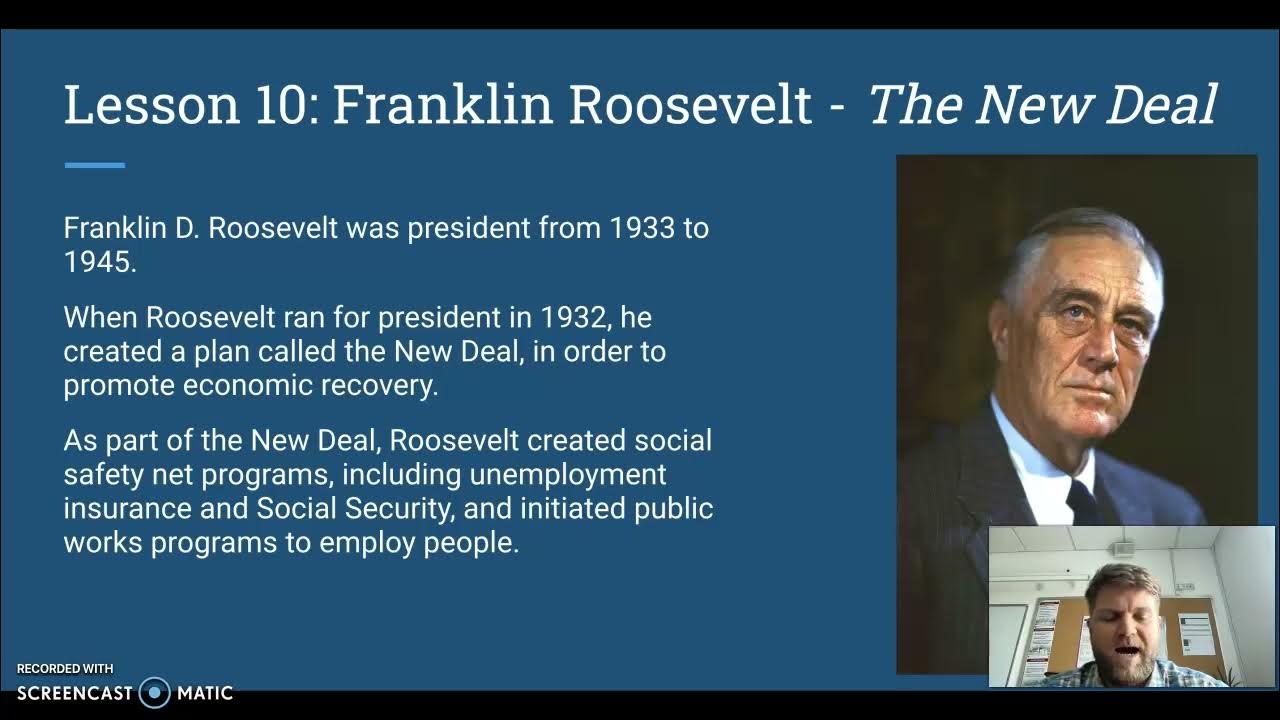 Lesson 10 - FDR and the New Deal - YouTube