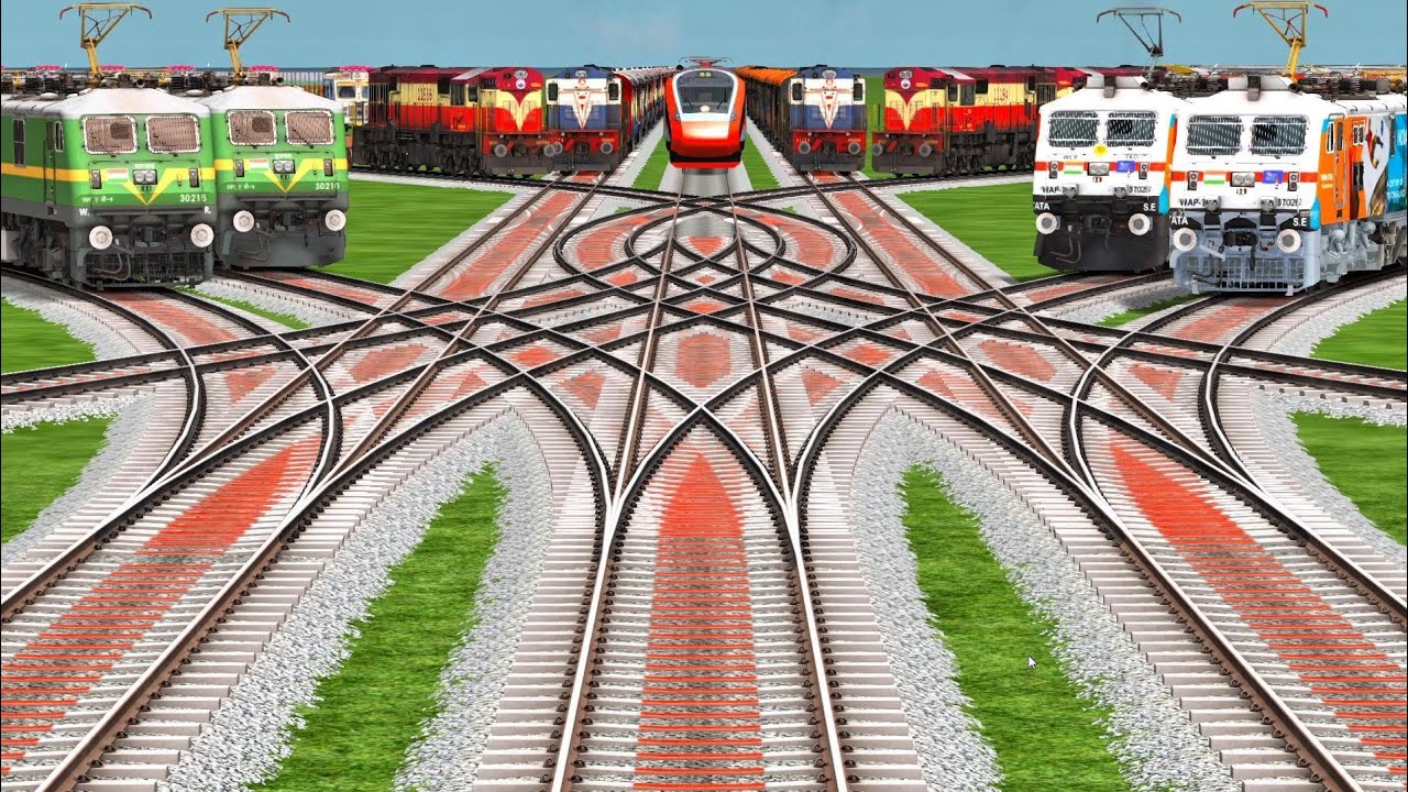 🚆 Superfast Trains on Impossible Curve Challenge⚔ Curve Kings ...