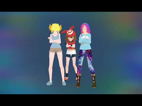 MMD rainbow dash, Lori loud and May- Jpop drop (midi)