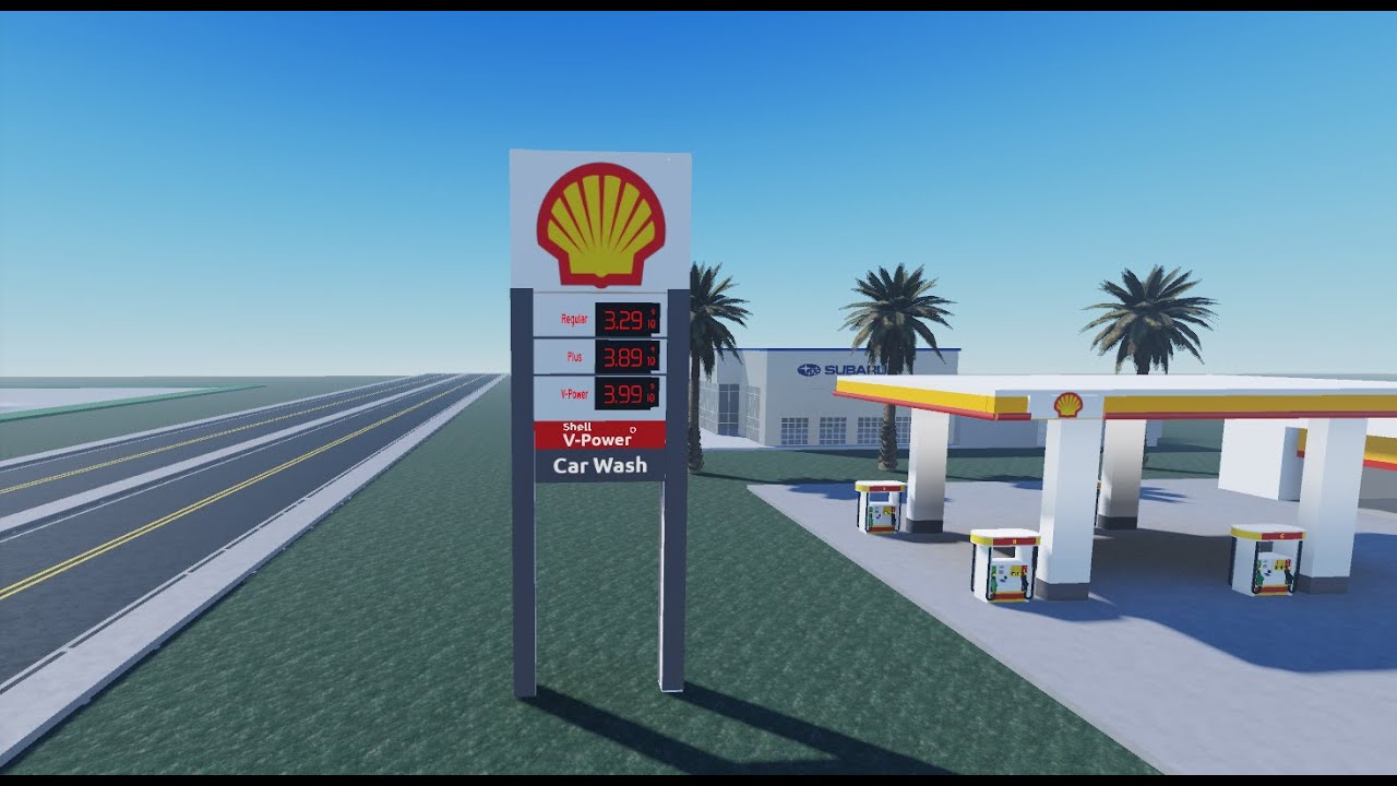 (HALLOWEEN) Robloxia: Driving By Shell and Subaru on SW 9th St and SW ...