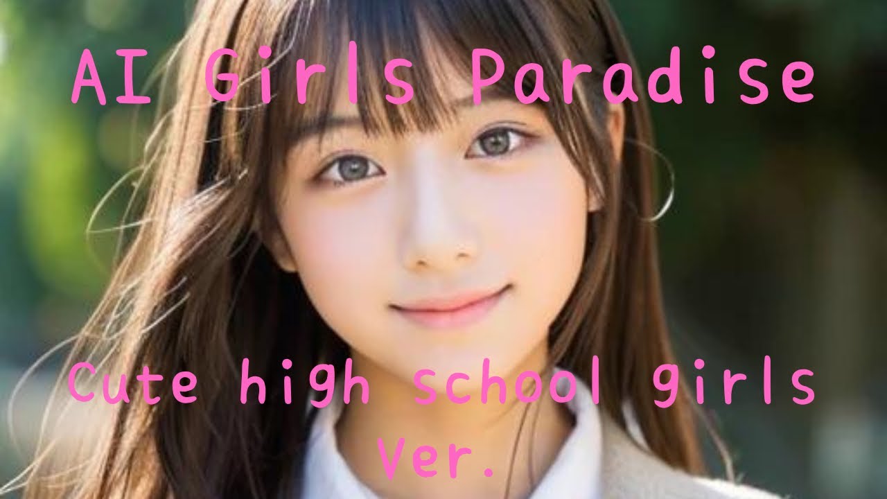 【AI Girl images】 AI美女 女子高生編 / Cute high school girls Ver. - YouTube