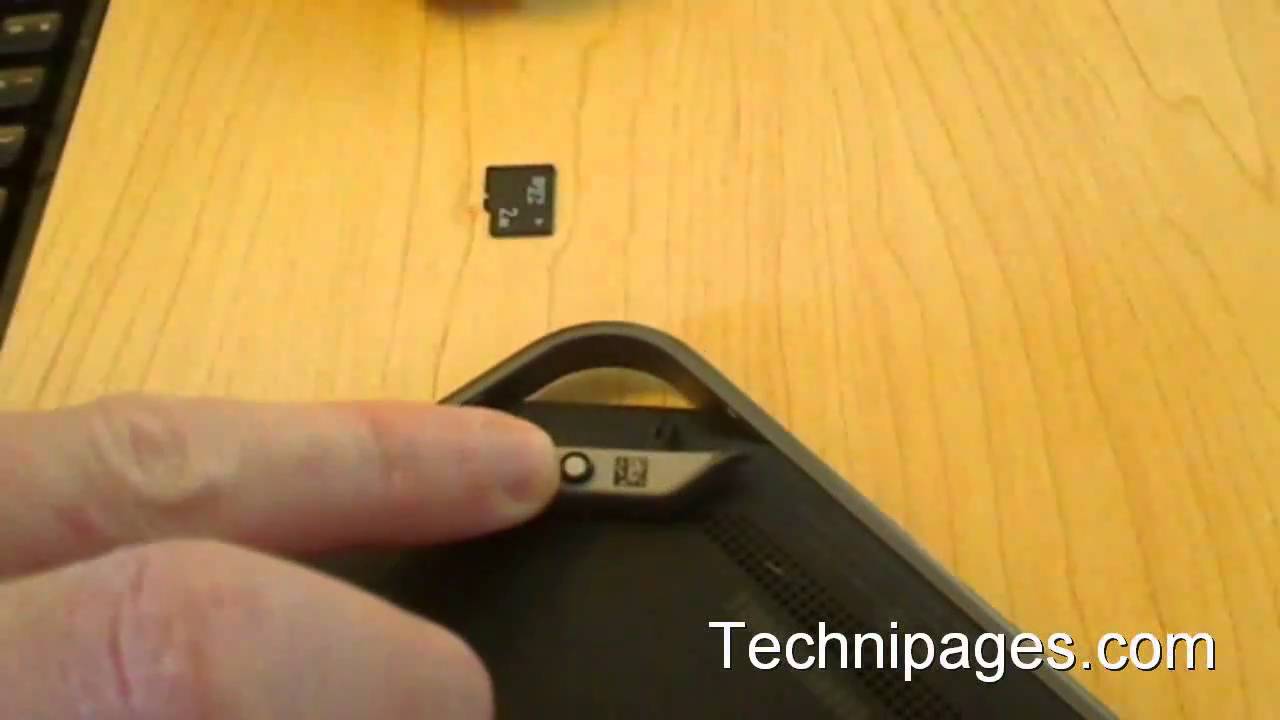 Installing and Removing SD Card On Nook Color - YouTube
